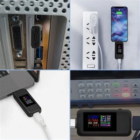 Type C Tester LCD Screen Digital Multimeter Plug Go USB C Power Meter Tester At Piece