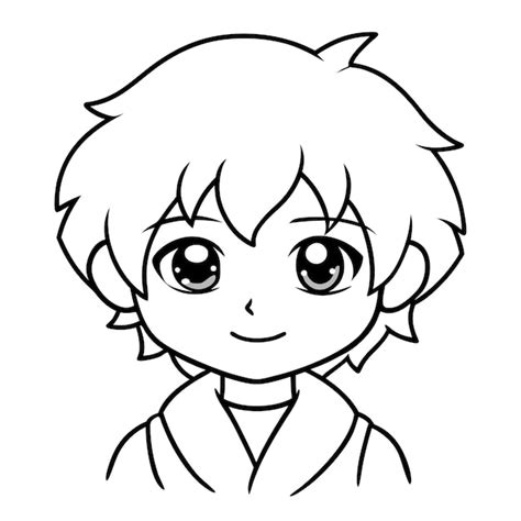 Chibi Outline Vector Illustration Premium Ai Generated Vector