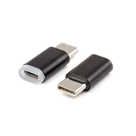 Адаптер переходник Atcom Microusb Usb Type C АТ8101 черный купить с доставкой по выгодным