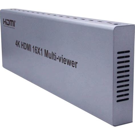 4K HDMI Multi Viewer 16x1 Multiviewer Screen Splitter 1080P 16 In 1 Out Seamless Switch Video