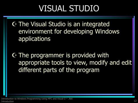 Ppt Windows Programming Using Mfc And Visual C Net Powerpoint