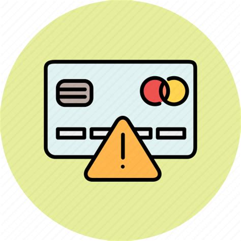 Alert Card Credit Error Finance Payment Warning Icon