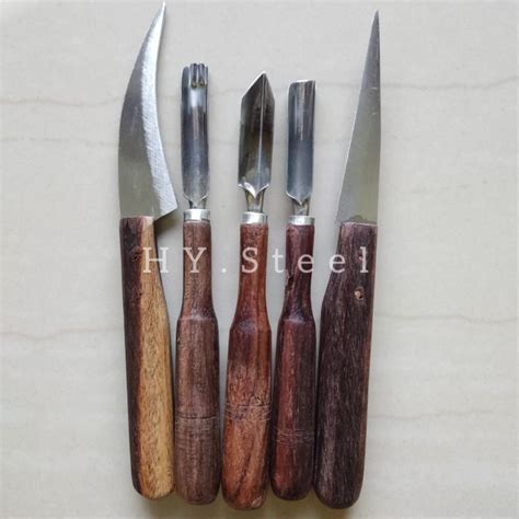 Jual Satu Set Pisau Garnish Pisau Ukir Buah Pisau Carving Isi 5 Isi