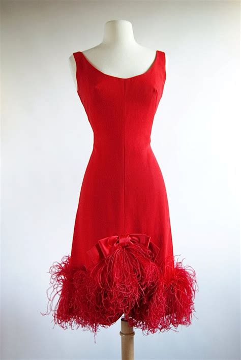 1960s Holiday Party Dress At Xtabay Red Wiggle Dress 1960s Fancy