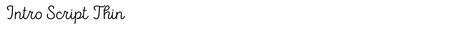 Intro Script Font Webfont And Desktop Myfonts