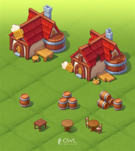 Merge Game Objects Props Part Behance