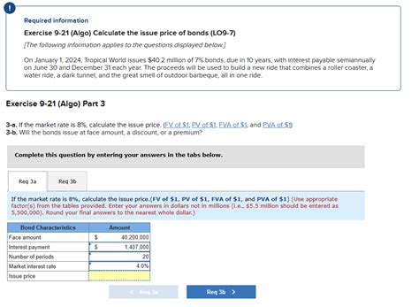 Solved Required Information Exercise 9 21 Algo Calculate Chegg Com