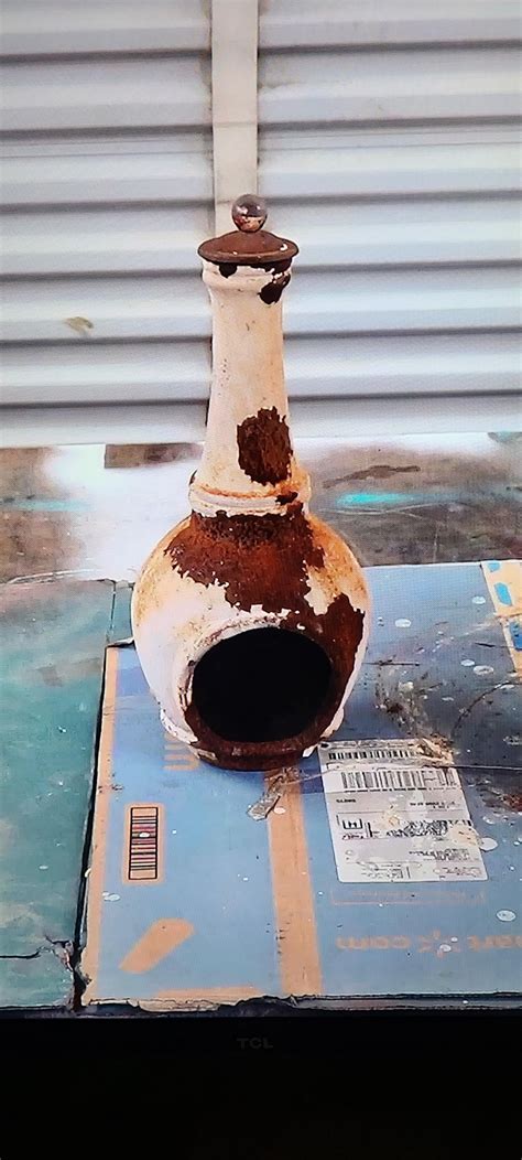 Mini Chiminea Restoration Before And After Rthrifty