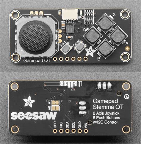 pinouts adafruit mini i2c stemma qt gamepad with seesaw adafruit