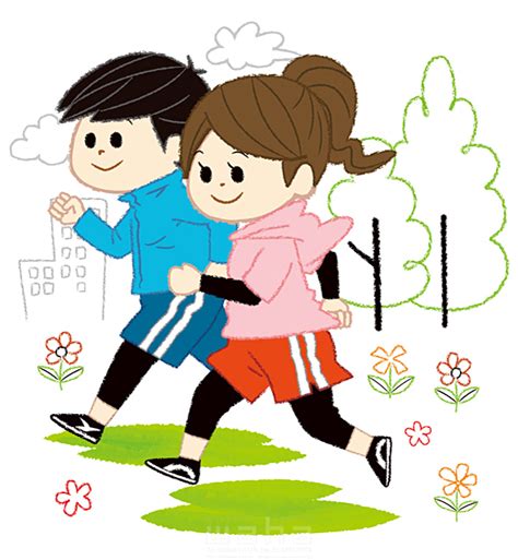 人、人々、複数、女性、男性、大人、若者、カップル、夫婦、走る、ランニング、ジョギング、スポーツ、運動、楽しい、屋外、生活、暮らし、日常