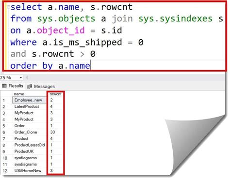 How To Get Table Row Count In Sql Server