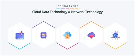 Cloud Data Technology And Network Technology 25 Flat Icon Pack Including Gear Signal Cloud