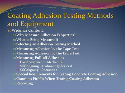 Coating Adhesion Testing Methods And Equipment Bill Corbett