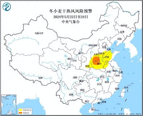 冬小麦干热风灾害风险预警发布！这些地区需要关注河南山西防控