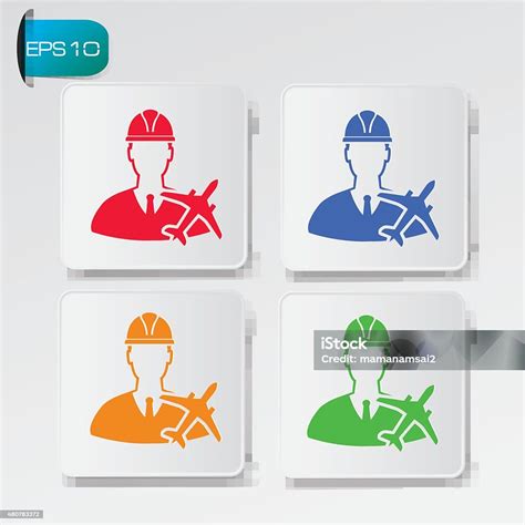 Engineering Button Design Clean Vector Stock Illustration Download
