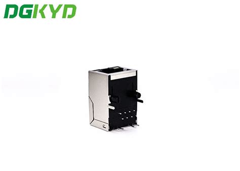 Single Port 8p8c Tab Up Rj45 Network Connector With Led