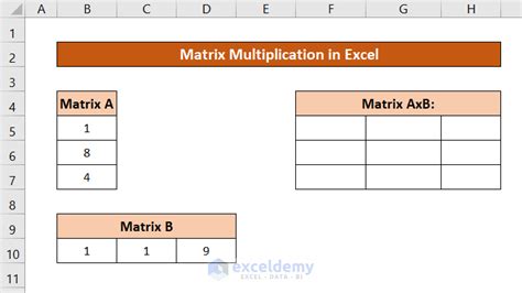 How To Do Matrix Multiplication In Excel 5 Examples Exceldemy