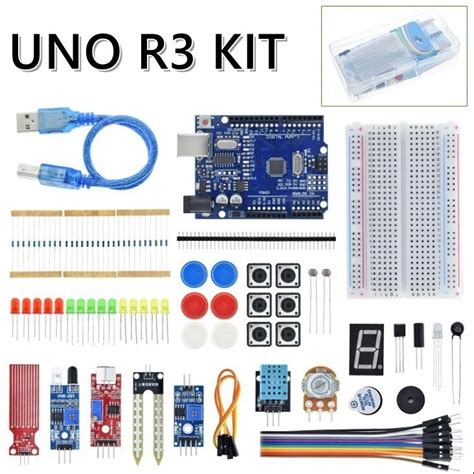 Arduino Uno Set R3 Diy 套件的基本入門套件 R3 板麵包板 零售盒 蝦皮購物