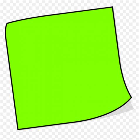 Green Post It Clipart