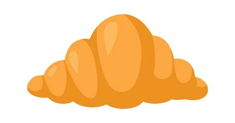 Ilustración De Vector De Icono De Panadería Croissant Francés Vector