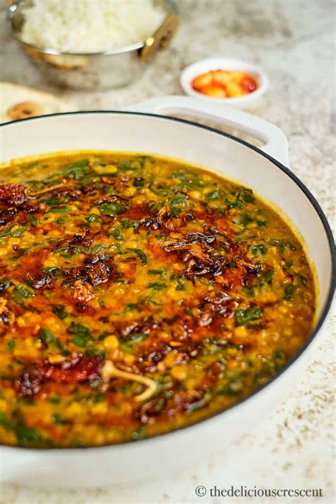 Dal Palak Spinach Dal The Delicious Crescent