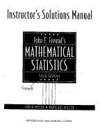 Modern Mathematical Statistics With Applications Nd Edition