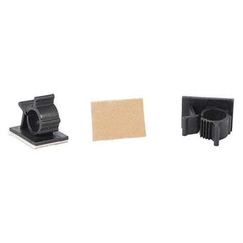 Plastic Kwik Clip 3 8 Uvb Black Pk6 Grainger
