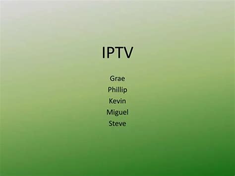 PPT IPTV PowerPoint Presentation Free Download ID