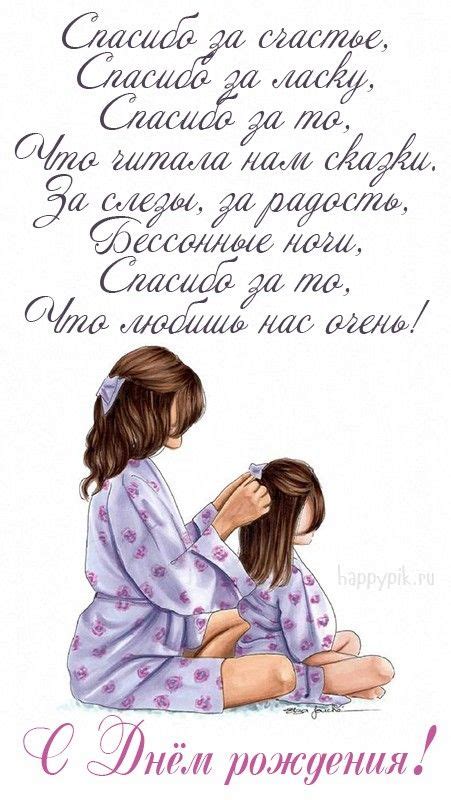 С днём рождения мама картинки Happypik С днем рождения Семейные цитаты Открытки
