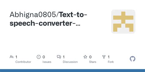 Github Abhigna0805text To Speech Converter Module For The Disabled
