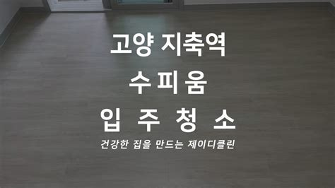 고양 청소전문 지축역수피움 아파트 신축입주청소 청소업체 Youtube