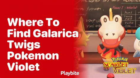 Where To Find Galarica Twigs In Pokemon Violet Playbite