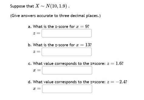 Solved Suppose That XN Give Answers Accurate To Chegg Com