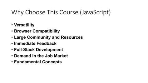 Learning Javascript Programming Ppt
