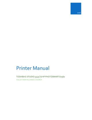Final Printer Manual DOCX Desktop Publishing Computer Software And Applications