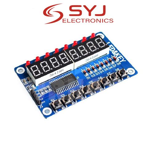 1pcs Tm1638 Módulo De Display De Chave Para Avr Arduino Novo Tubo