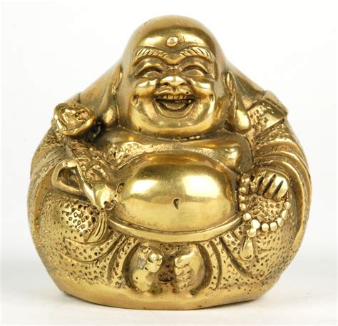 Bronze Happy Fat Buddha Statue Lucky Feng Shui T 2 Ebay