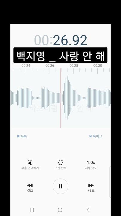 연습실에서 부른 백지영 사랑 안 해무반주ver 백지영 사랑안해 노래커버 무반주커버 Youtube
