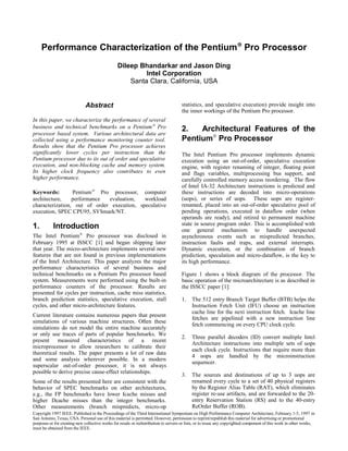 Performance Characterization Of The Pentium Pro Processor PDF