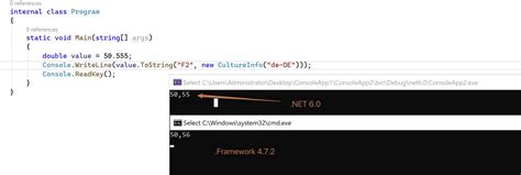 Get Different Result When Using Tostringf2 New Cultureinfode De