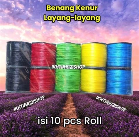 1 Pak Benang Kenur Layanganbenang Layang Layang Isi 10 Pcs Lazada