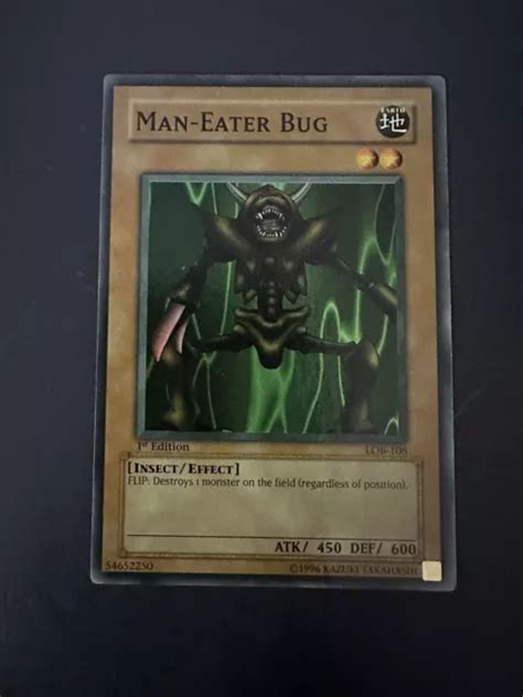 yugioh man eater bug lob 108 1a edizione super raro eur 6 01 picclick it