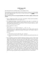 Homework Pdf Cs Spring Homework The Following Homework
