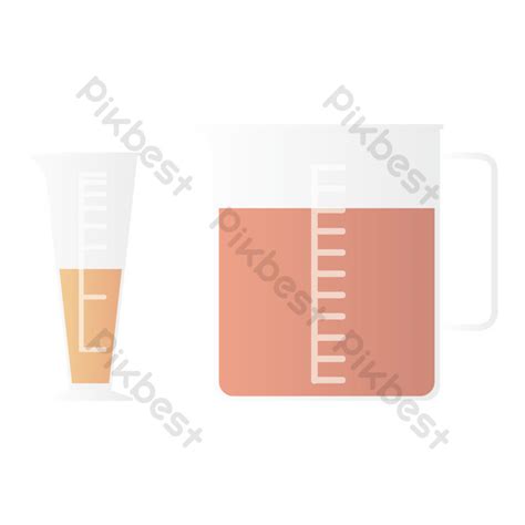 Graduated Measuring Cup Erlenmeyer Flask Png Images Ai Free Download