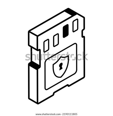 Fingerprint Authentication Icon Isometric Editable Design Stock Vector Royalty Free 2190111805