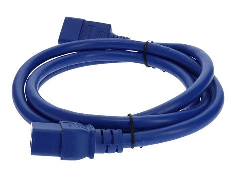 6ft C19 C20 Pwr Cbl 100 250v 10a Blue Shi