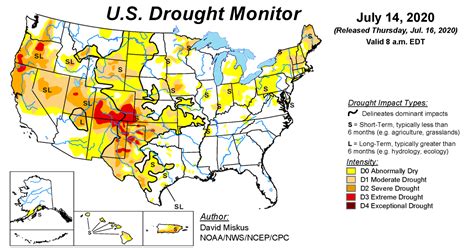 Us Drought Monitor Update For July 14 2020 National Centers For