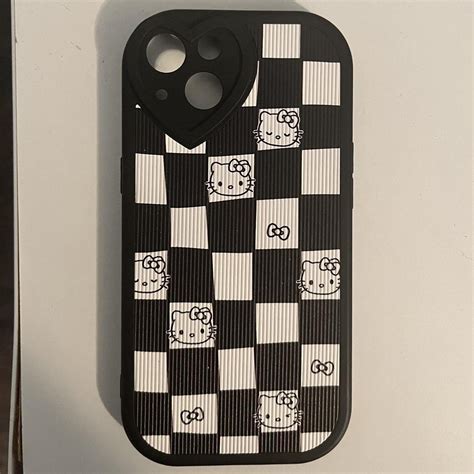 Iphone 13 Hello Kitty Unofficial Merch Case Black Depop