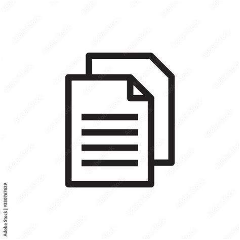 Copy Content Vector Icon Template Black Color Editable Copy Content