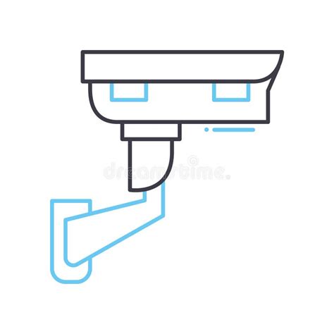 Camera Line Icon Outline Symbol Vector Illustration Concept Sign Stock Vector Illustration